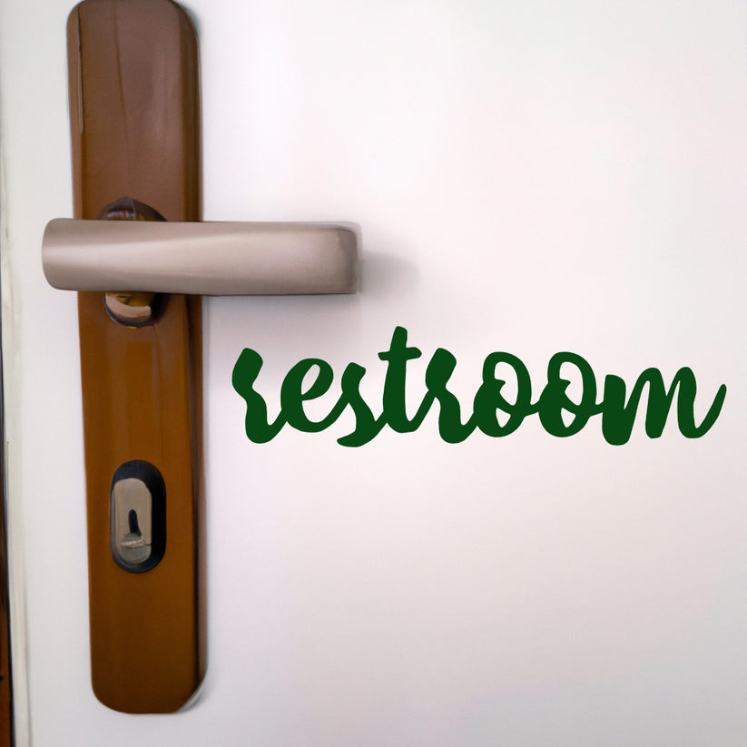 Restroom | Door decal | Door Stickers | Stylish Vinyl Decals for Home ...