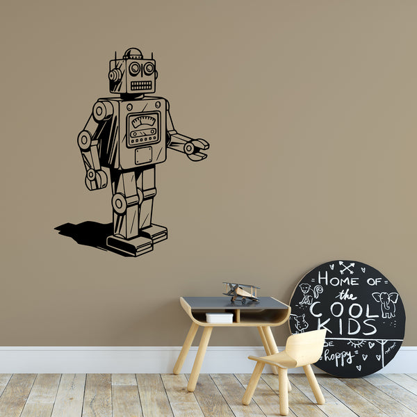 Retro robot | Wall decal – Adnil Creations