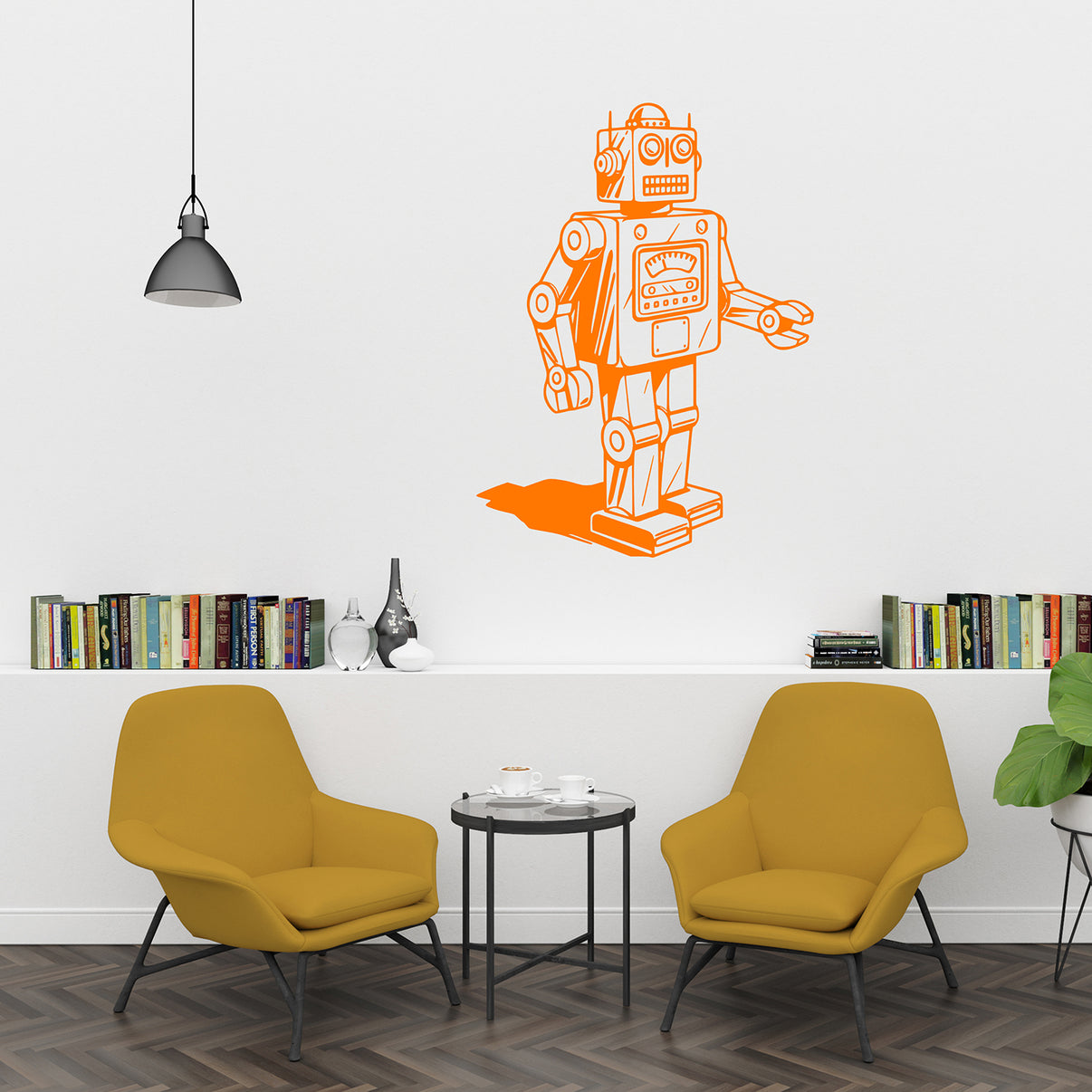 Retro robot | Wall decal – Adnil Creations