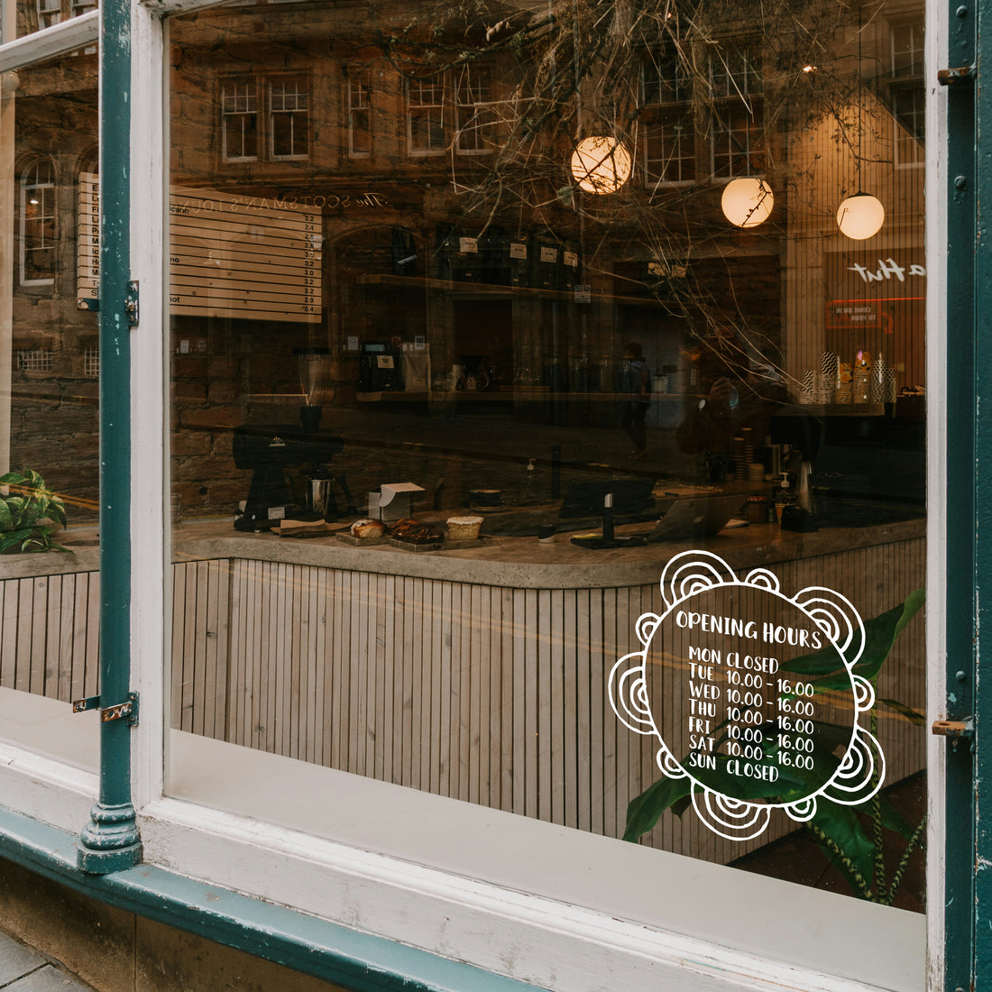 Fun opening hours | Shop window decal | Custom vinyl stickers for ...